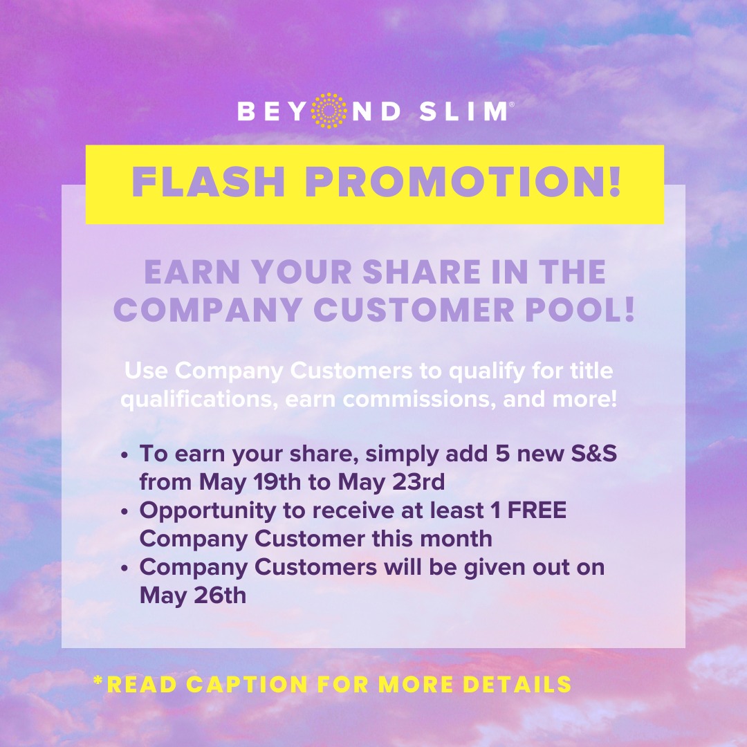 Beyond Slim WINNERS ANNOUNCED - FLASH PROMO: Earn your share in the ...