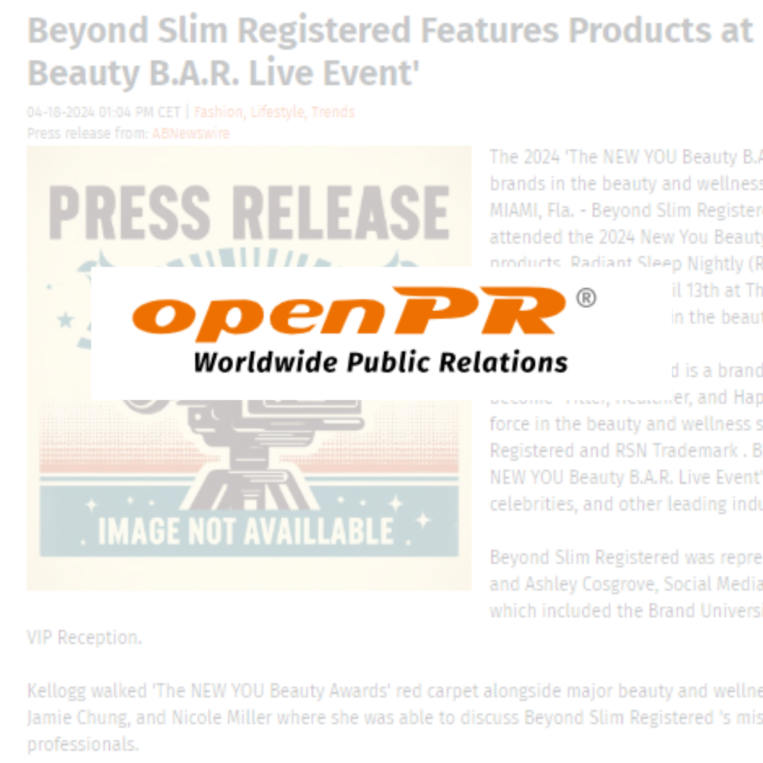 Beyond Slim® Features Products at 'The NEW YOU Beauty B.A.R. Live Event ...
