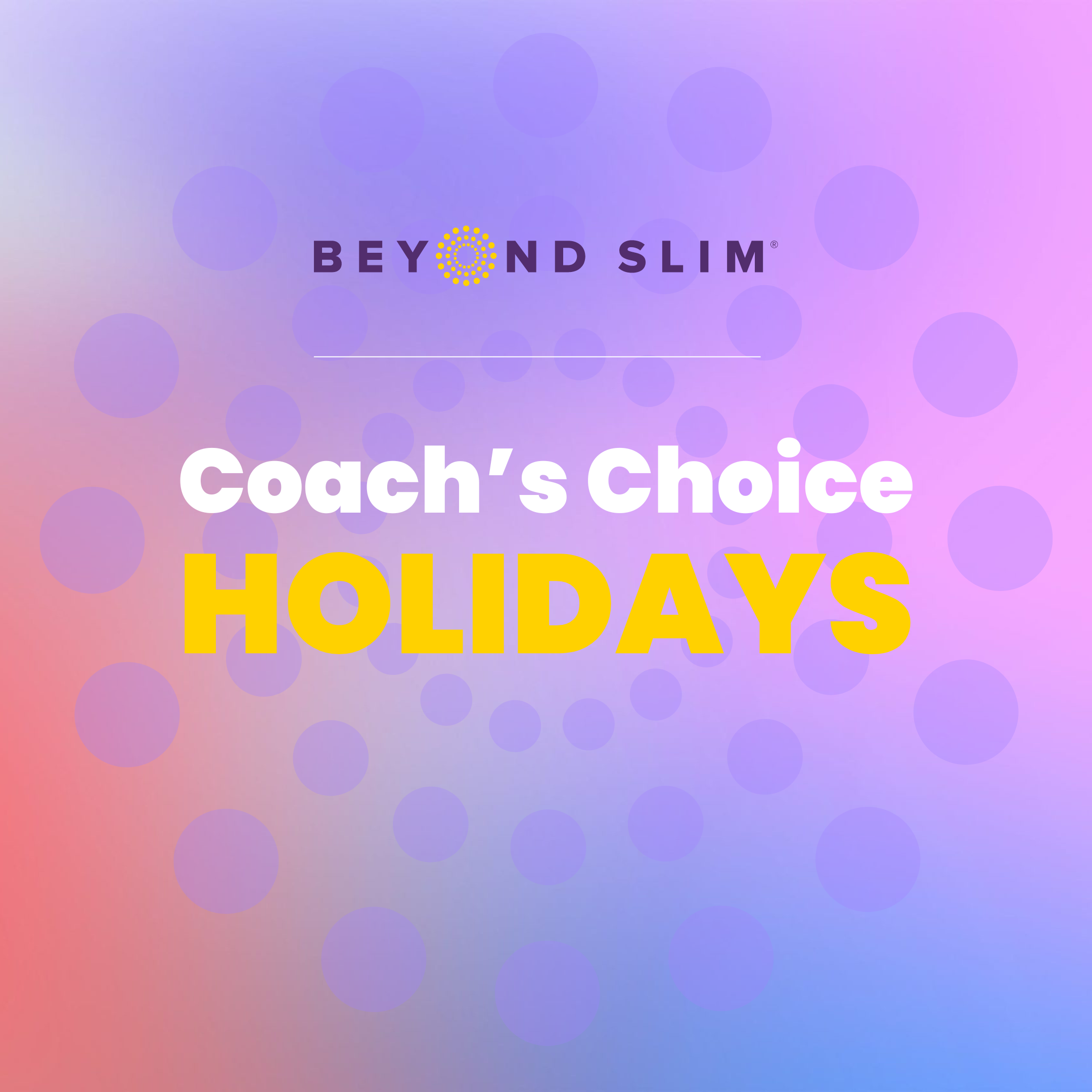 Beyond Slim Coach's Choice: Holiday Graphics Coaches' Corner
