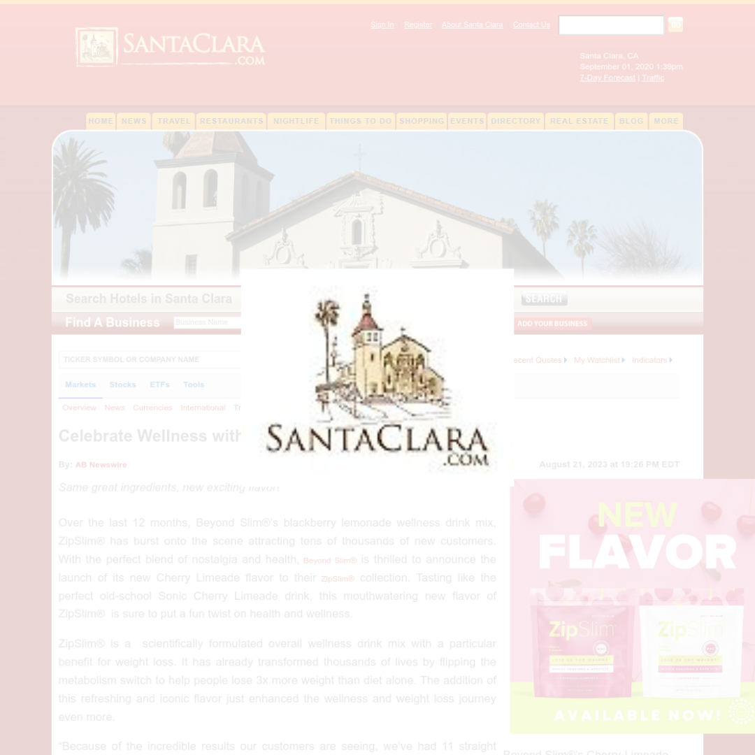 Cherry Limeade ZipSlim® Featured on SantaClara.com: Refresh Your ...