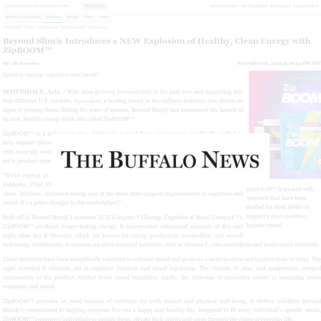 ZipBOOM™ Featured in The Buffalo News: Beyond Slim® Introduces a NEW ...
