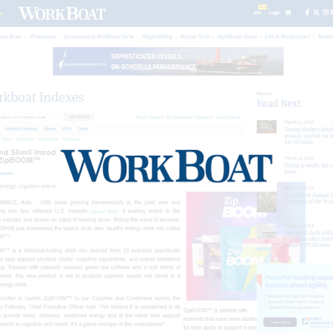 ZipBOOM™ Featured in WorkBoat: Beyond Slim® Introduces a NEW Explosion ...